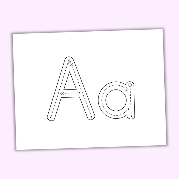 Alphabet Tracing Sheets – Printables by The Craft-at-Home Family