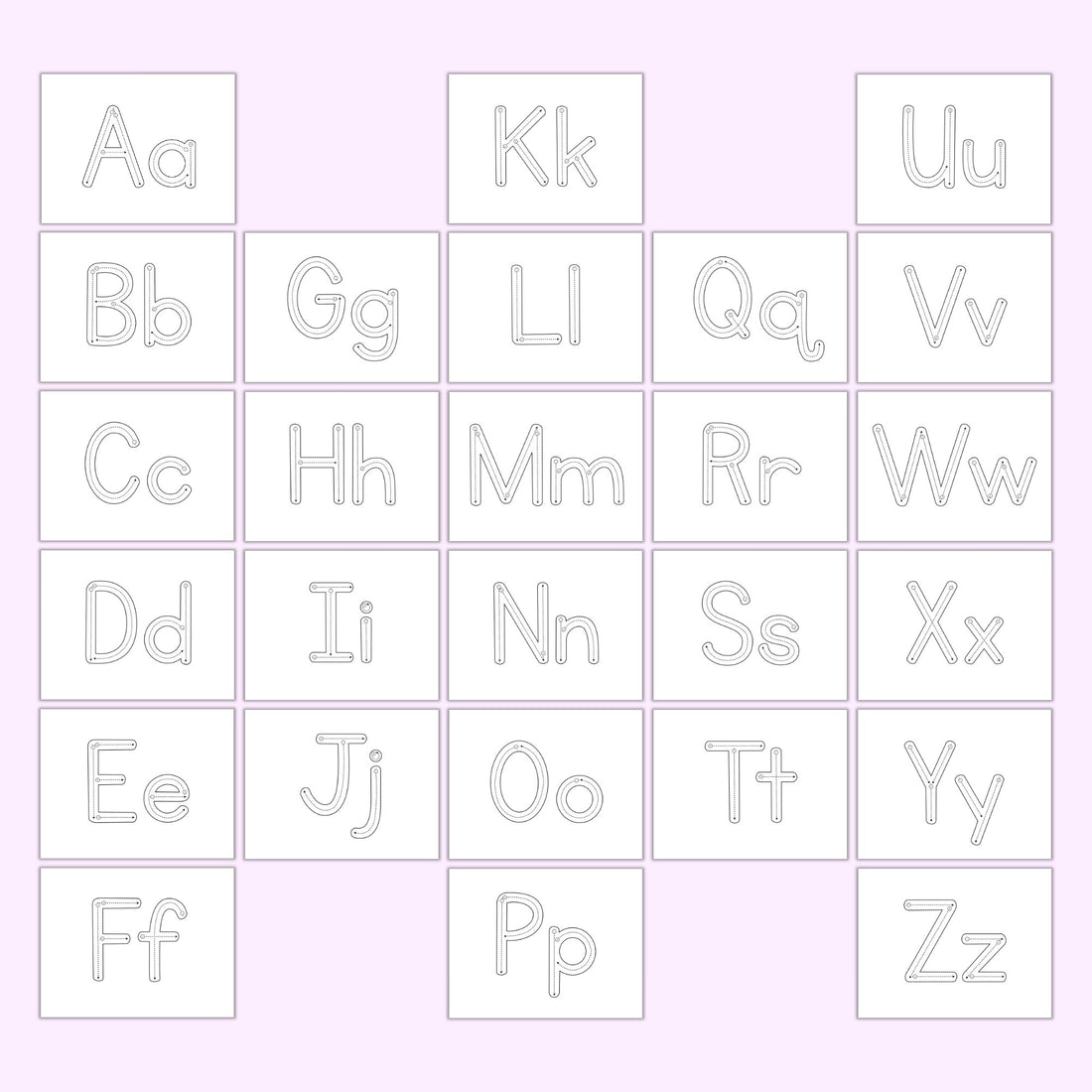 Alphabet Tracing Sheets – Printables by The Craft-at-Home Family