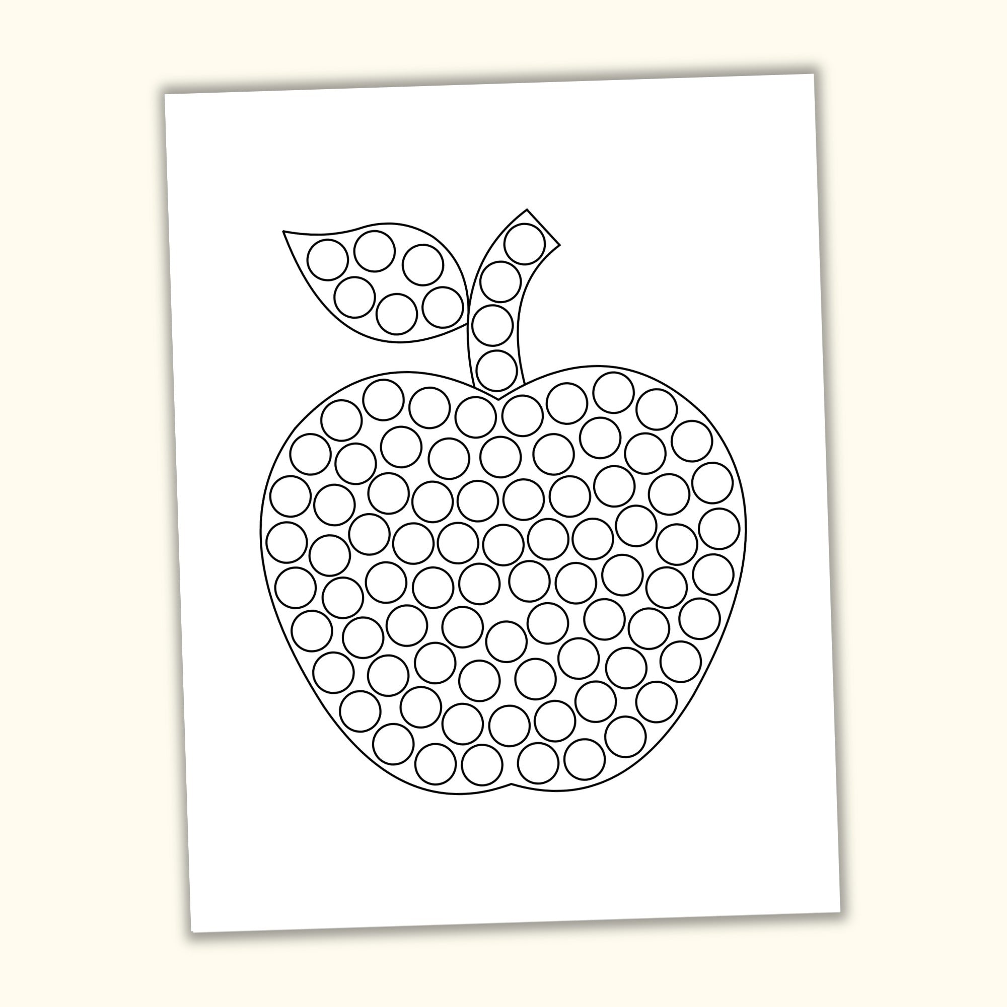 Back-to-School Dot Marker Pages – Printables by The Craft-at-Home Family