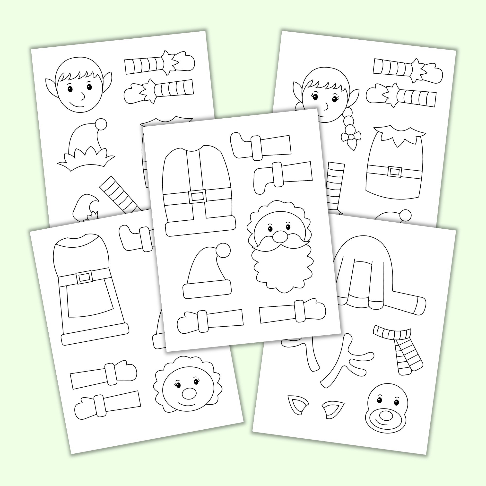 Christmas Build a Craft Bundle – Printables by The Craft-at-Home Family