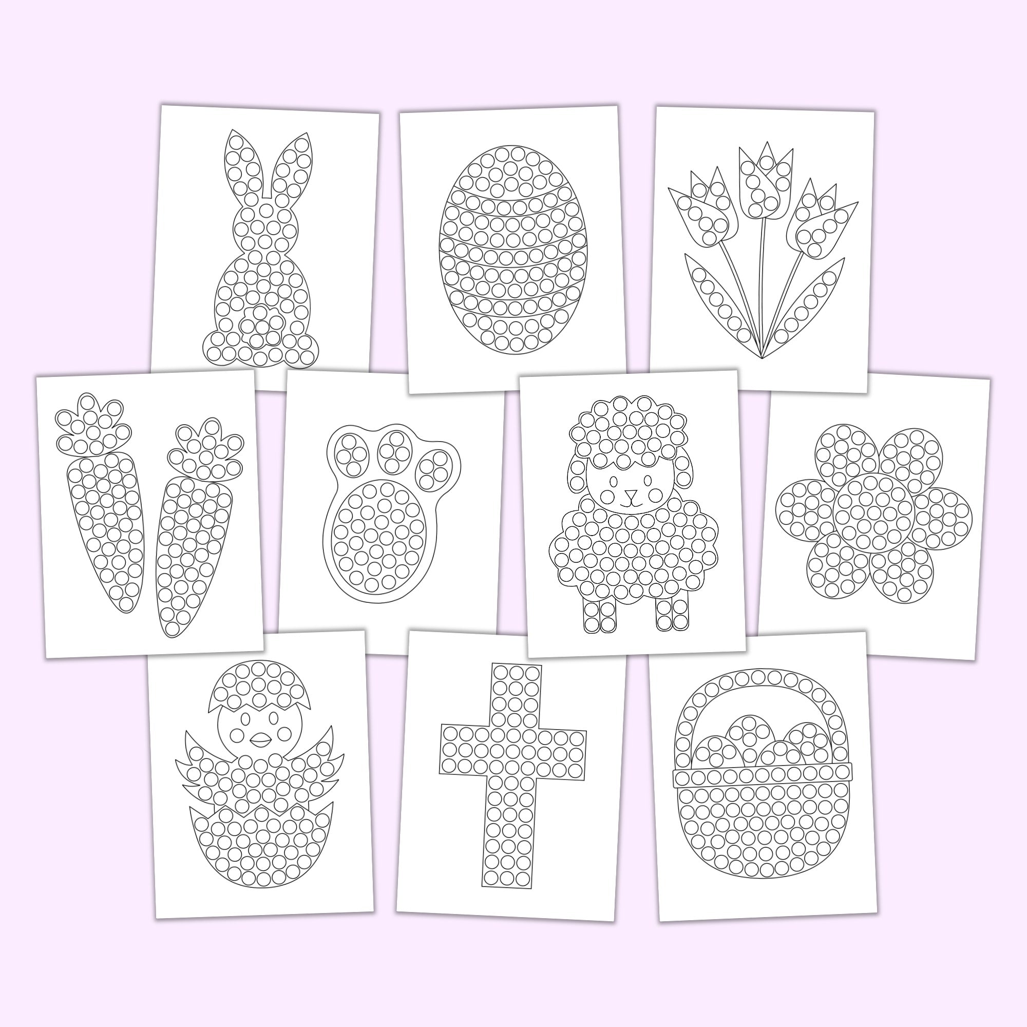 Easter Dot Marker Pages – Printables by The Craft-at-Home Family