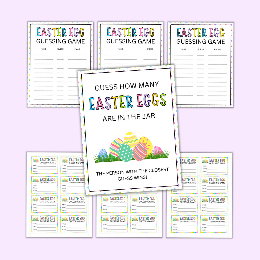 Easter Egg Guessing Game – Printables by The Craft-at-Home Family