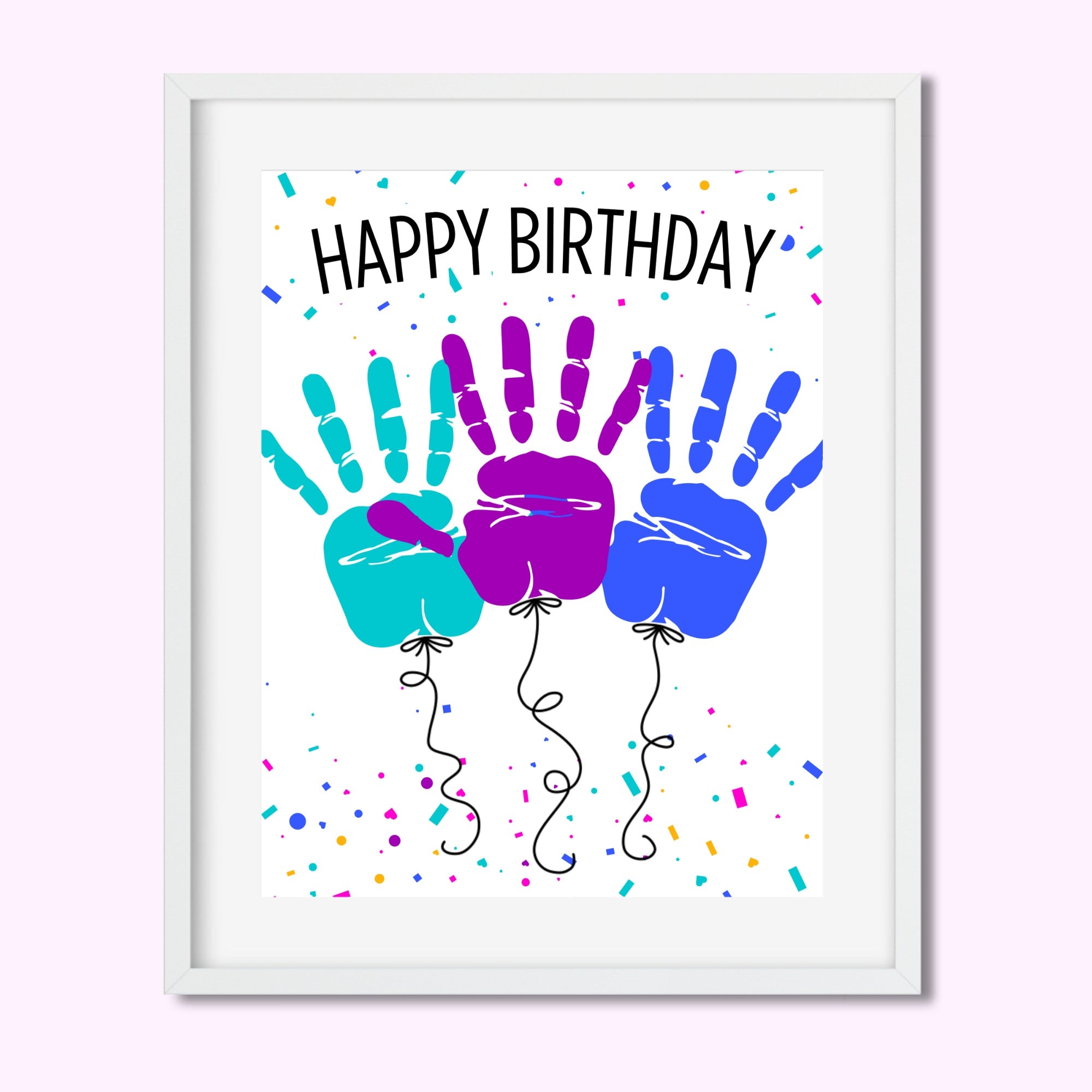 Birthday Balloon Handprint Kit (3 Balloons) – Printables by The Craft ...