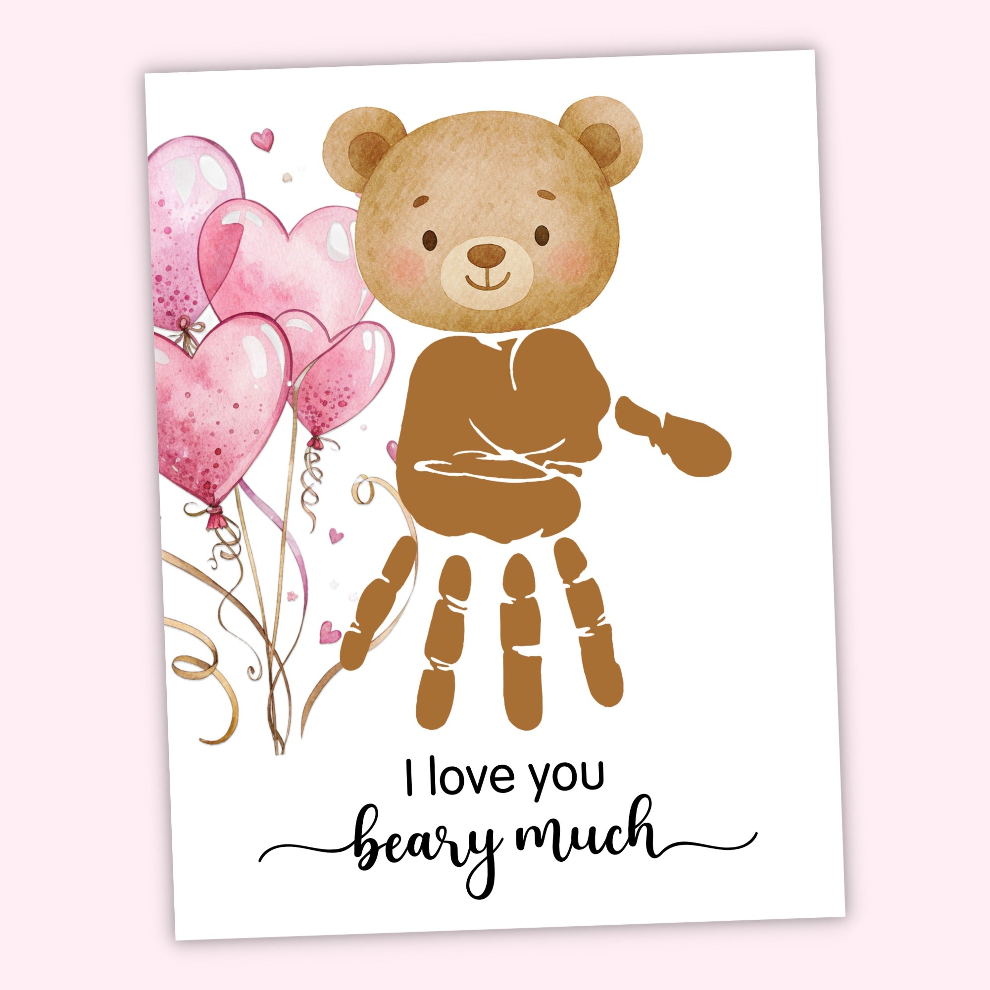 Valentine's Day Handprint & Footprint Art Bundle (12 Designs ...