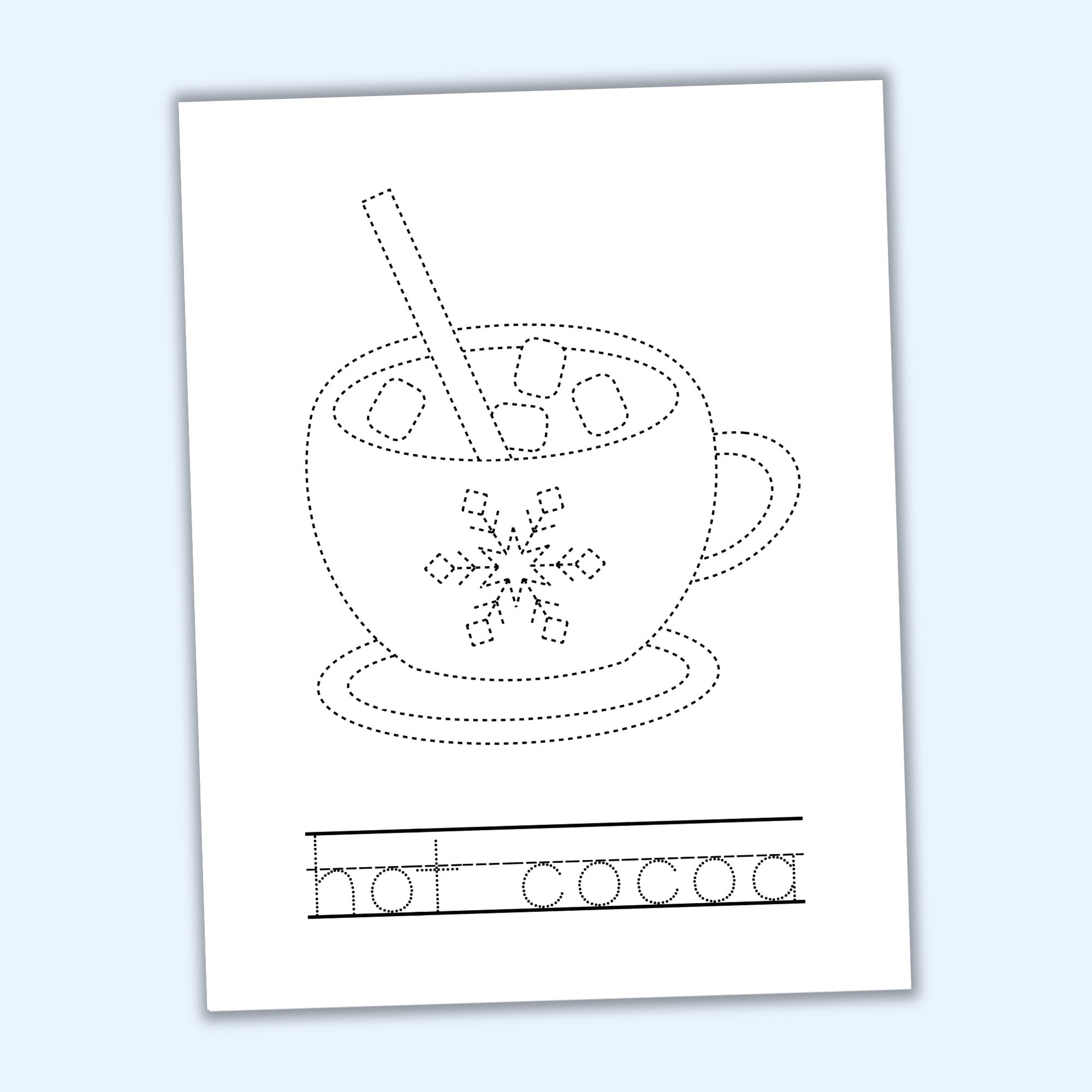 Winter Tracing Worksheets – Printables by The Craft-at-Home Family