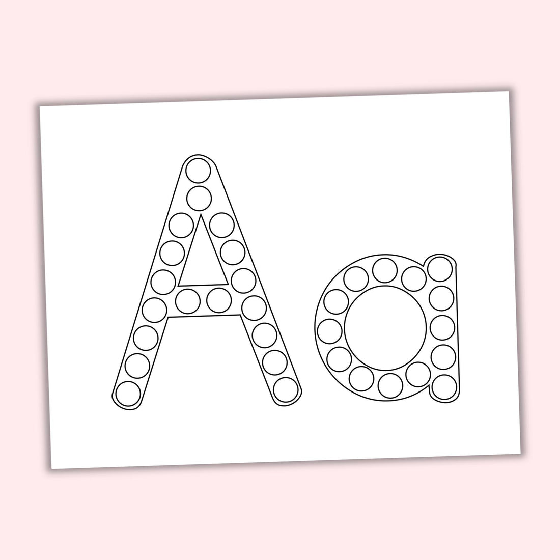 Alphabet Dot Marker Pages – Printables by The Craft-at-Home Family