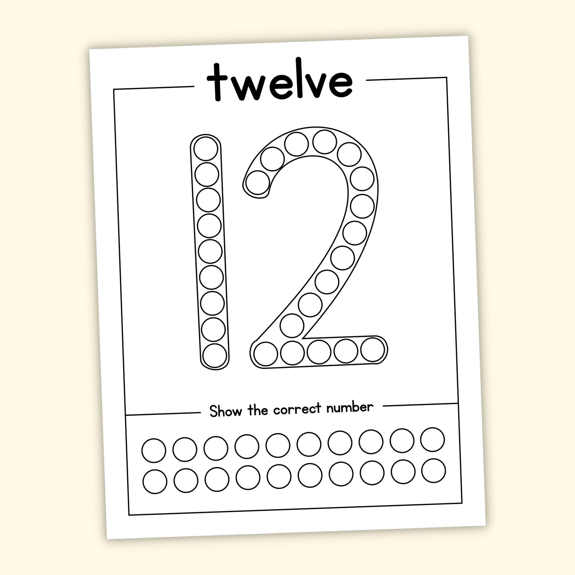 Dot Marker Counting Pages (1-20) – Printables by The Craft-at-Home Family