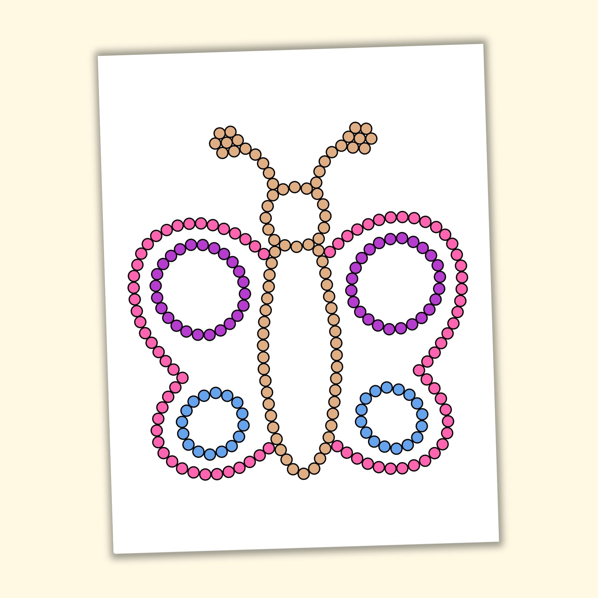Spring Q-Tip Sheets – Printables by The Craft-at-Home Family